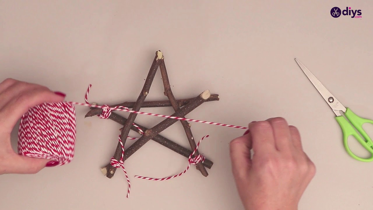 How To Make Rustic Cute Twig Stars - YouTube