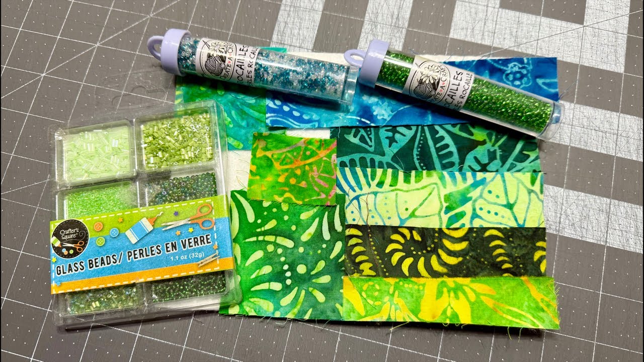 Slow Stitching Part 2 - Adding Beads - YouTube
