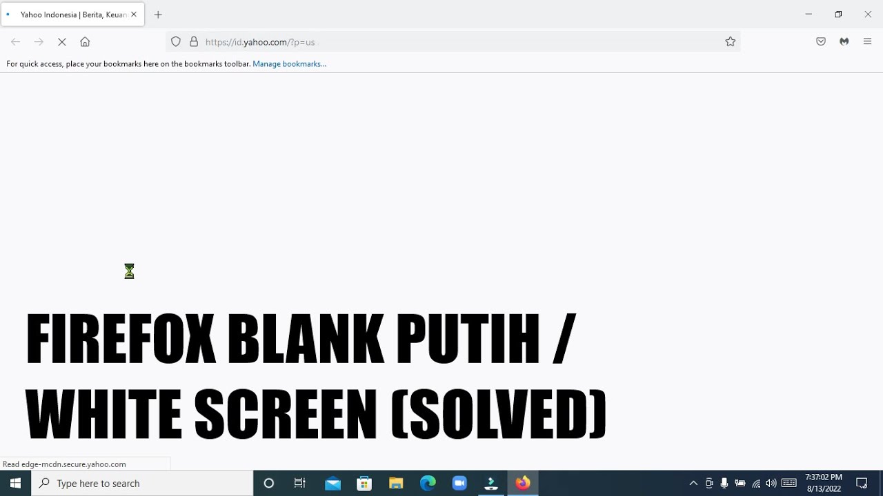 Mozilla Firefox Blank Putih (White Screen) - SOLUSI - YouTube