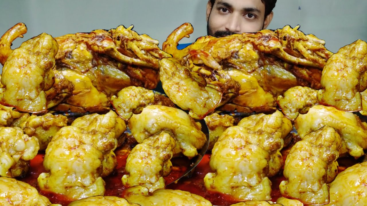 2 Kg Whole Chicken, Whole Mutton Fat Curry Eating Competition | Full ...