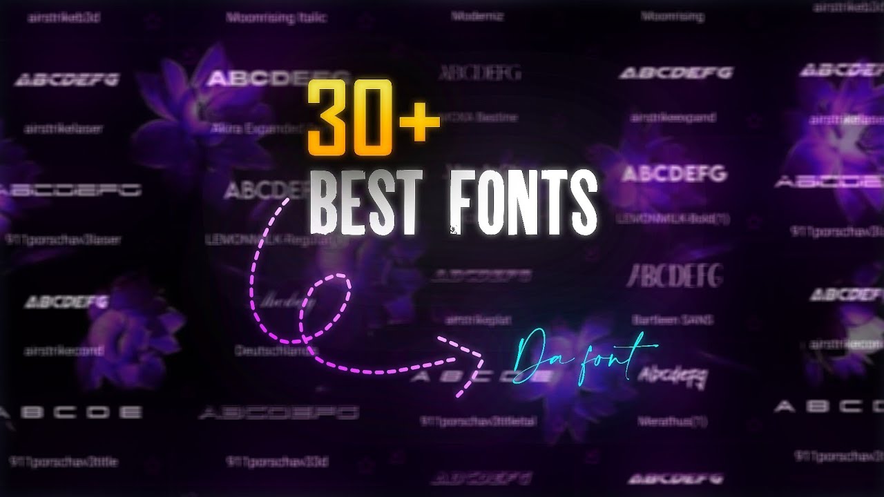 30+ best fonts for editing | fonts pack | dafonts - YouTube