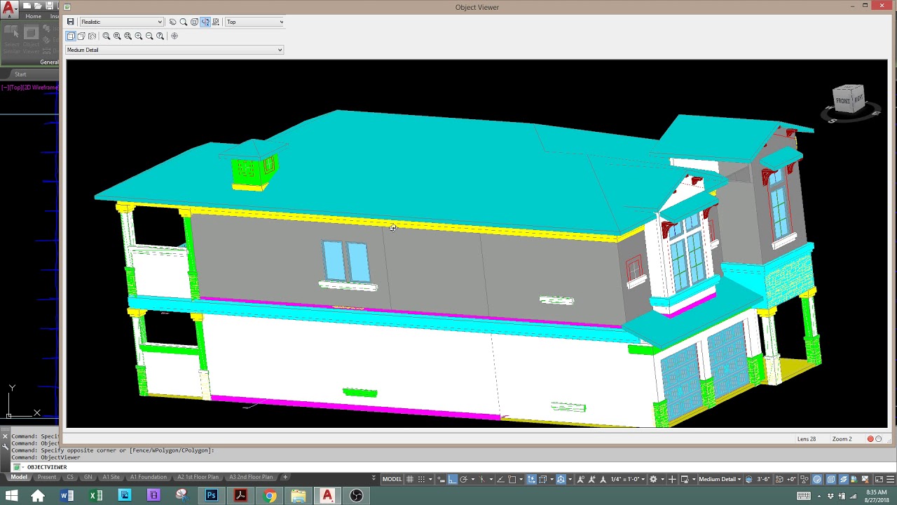 Atelier Design Group. Autocad Architecture 2019. 3D Modeling - YouTube