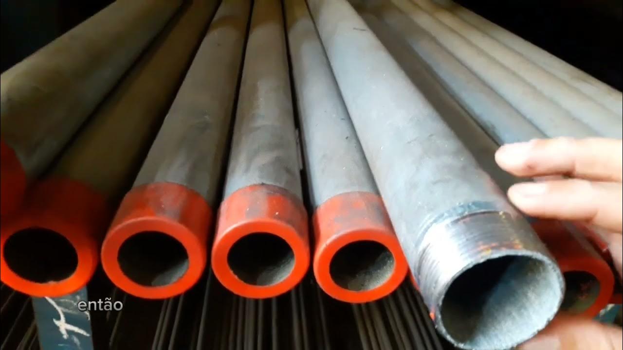 TUBO DE FERRO GALVANIZADO COM ROSCA 1"1/2 - ESPESSURA GROSSA. - YouTube