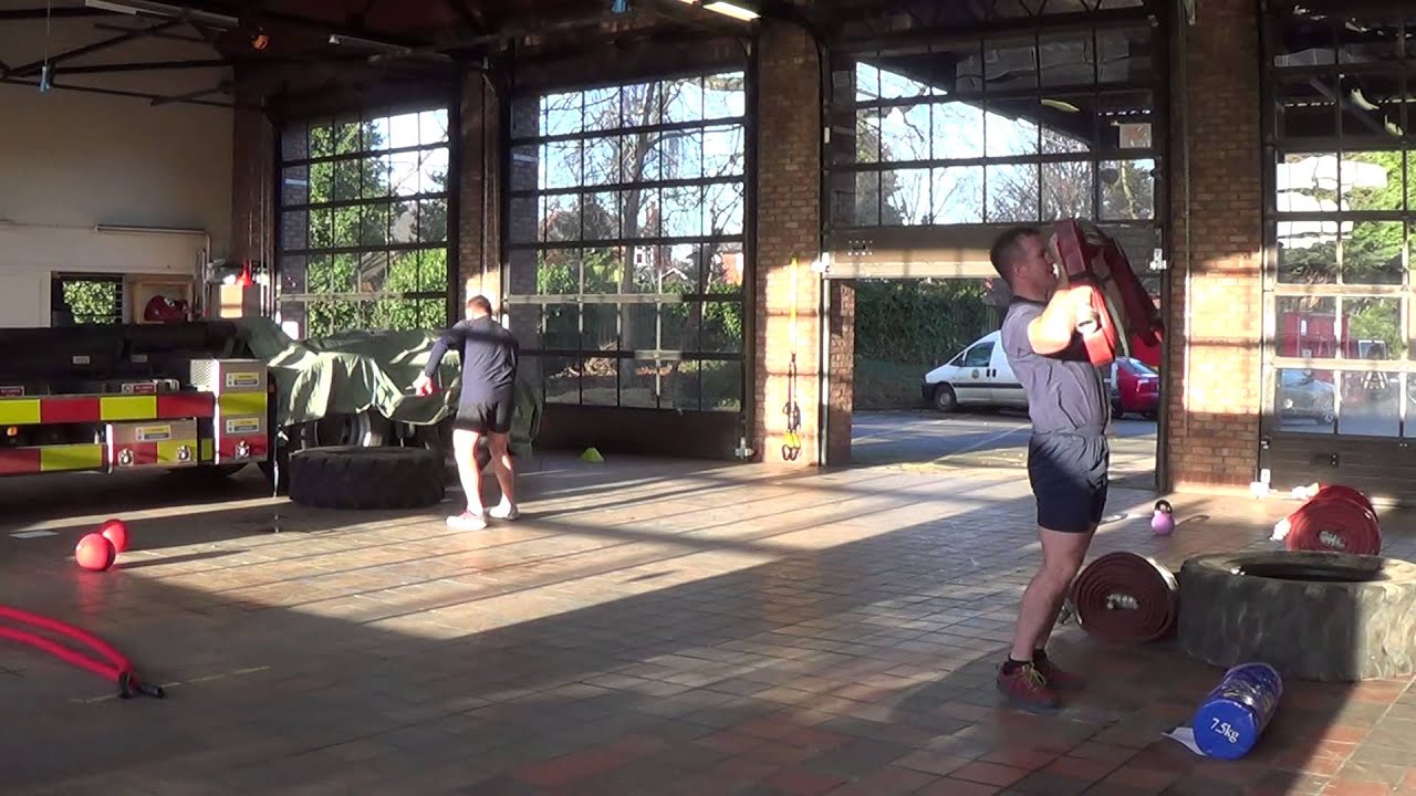 Humberside Fire & Rescue Service Fitness Training - YouTube