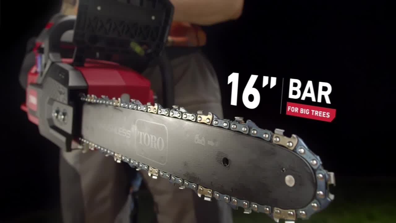 60V MAX Flex-Force 16-Inch Brushless Chainsaw with 2.0Ah Battery | Toro ...