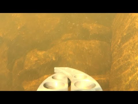 Underwater Drone Footage Sebec River below Trafton Falls - YouTube