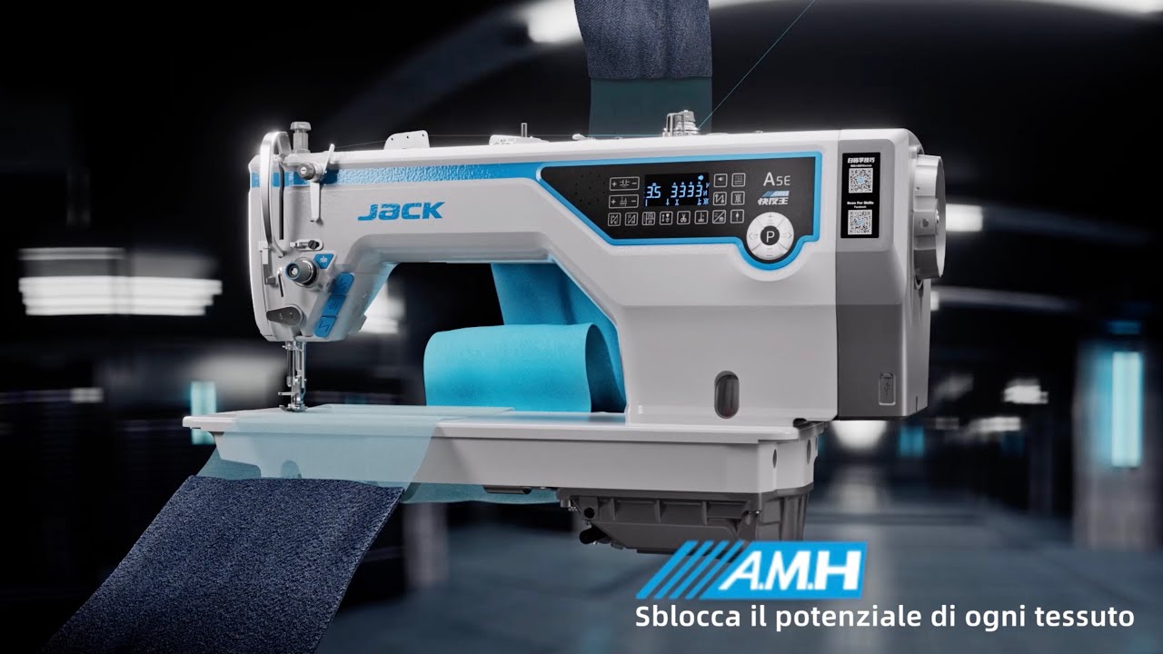 Jack A5E-A AMH - Macchina per cucire con intelligenza artificiale ITA ...