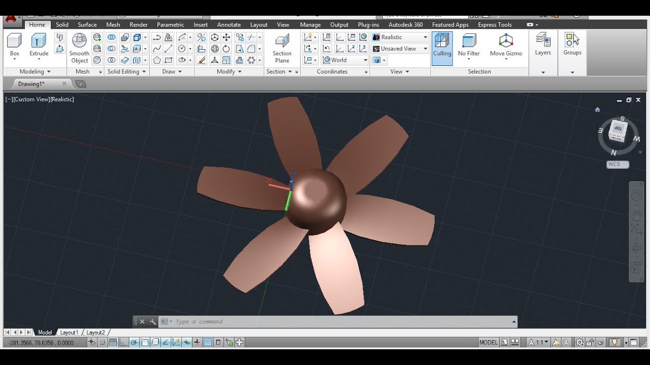 Autocad 3d Rotor Modelling - YouTube