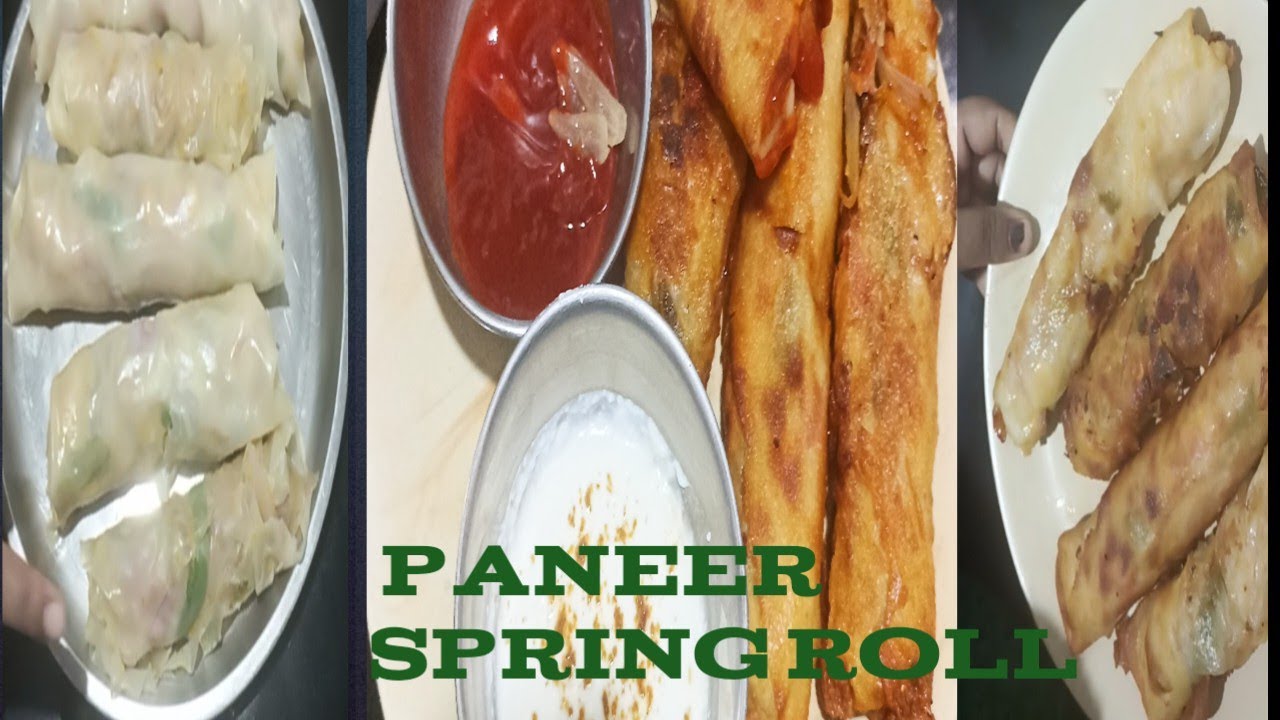 paneer spring roll / vegetables aur paneer se Bhari Hui spring roll ...