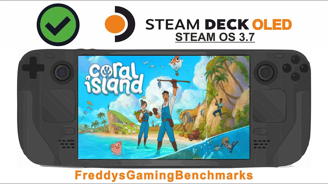 Coral Island (Test Dec 2024) on Steam Deck OLED with Steam OS 3.7 - YouTube