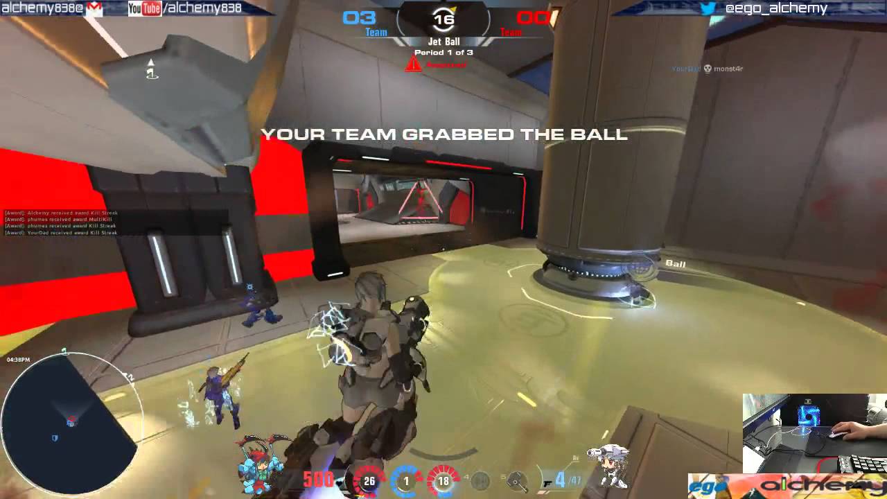 Jetball, Alley oop at the buzzer - YouTube