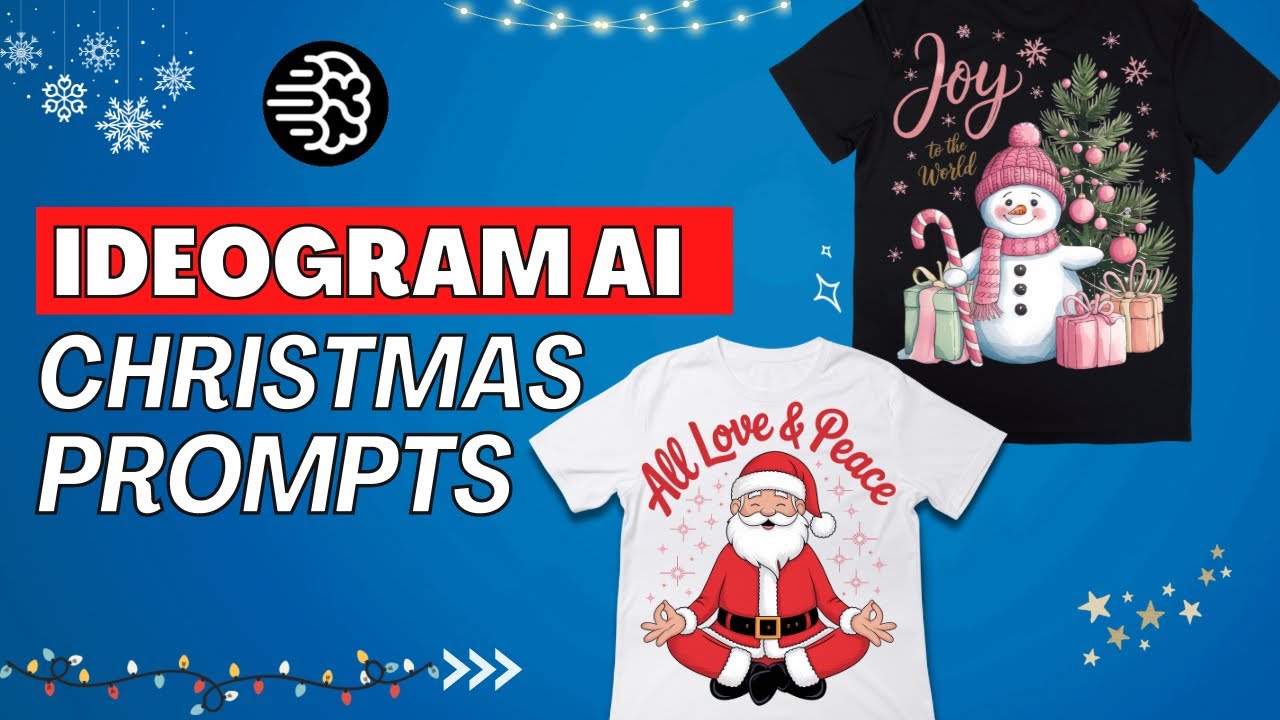 Make Money This Christmas: Ideogram AI Print on Demand Prompts Tutorial ...
