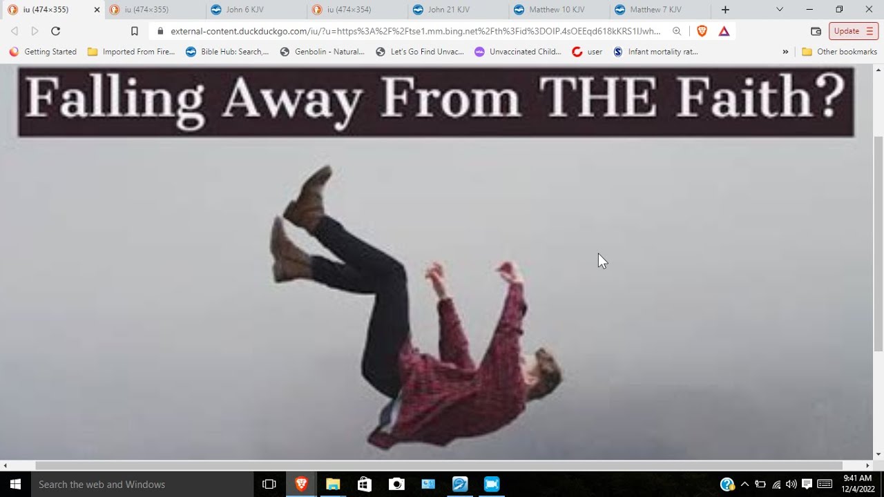 Examples of falling away and never being able to come back - YouTube