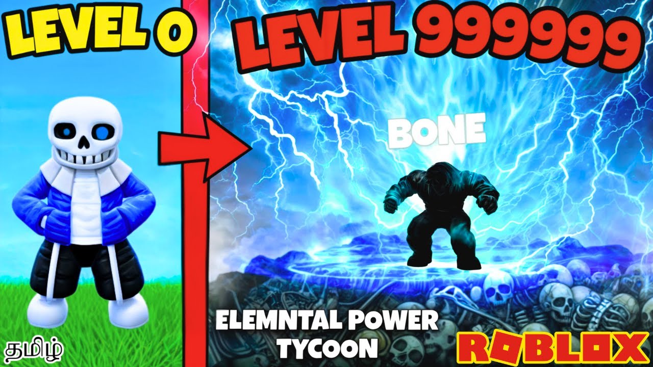 BONE POWER | Roblox Elemental Powers Tycoon Gameplay in Tamil | Earth ...