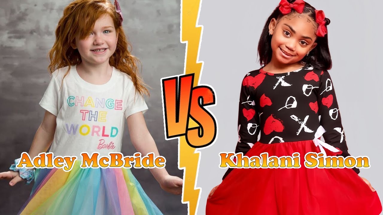 Adley McBride (A for Adley) VS Khalani Simon (Lani Love) Transformation ...