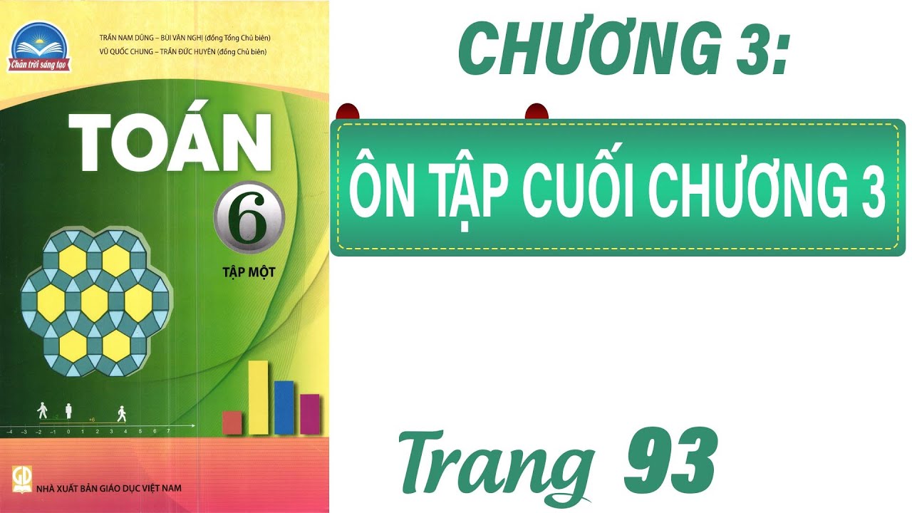 Toán 6 chân trời sáng tạo chương 3 bài Ôn tập cuối chương 3 - YouTube
