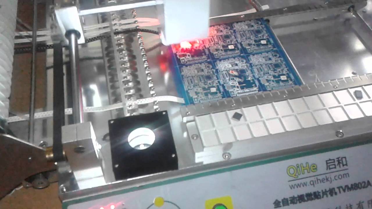 auto correction of IC pick and place machine TVM802A - YouTube