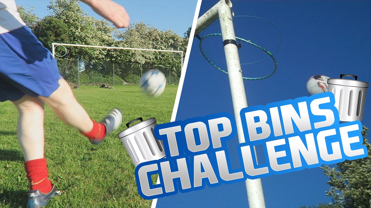 LEFT FOOT RIGHT FOOT TOP BINS CHALLENGE!! FREE KICKS - YouTube