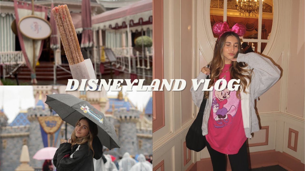 A RAINY DAY AT DISNEYLAND | Jillian Kay Vlogs - YouTube