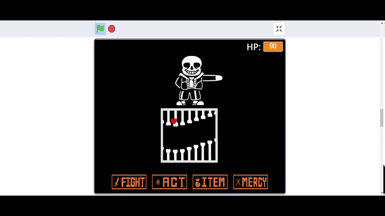 undertale boss fight (sans) - YouTube