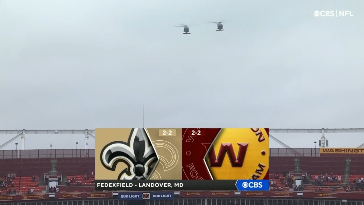 NFL on CBS intro | NO@WSH | 10/10/2021 - YouTube