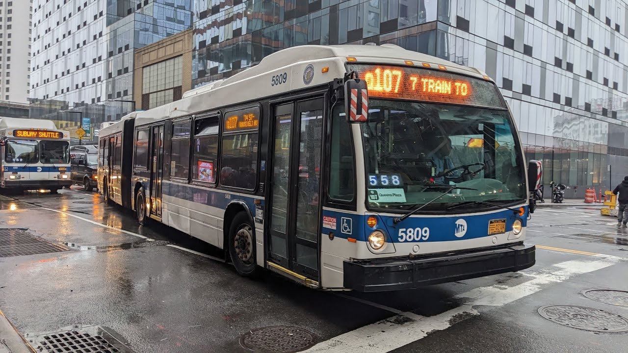 NYCT Bus: 2011-2013 Nova Bus LFSA Action on the Q107 (with Other ...