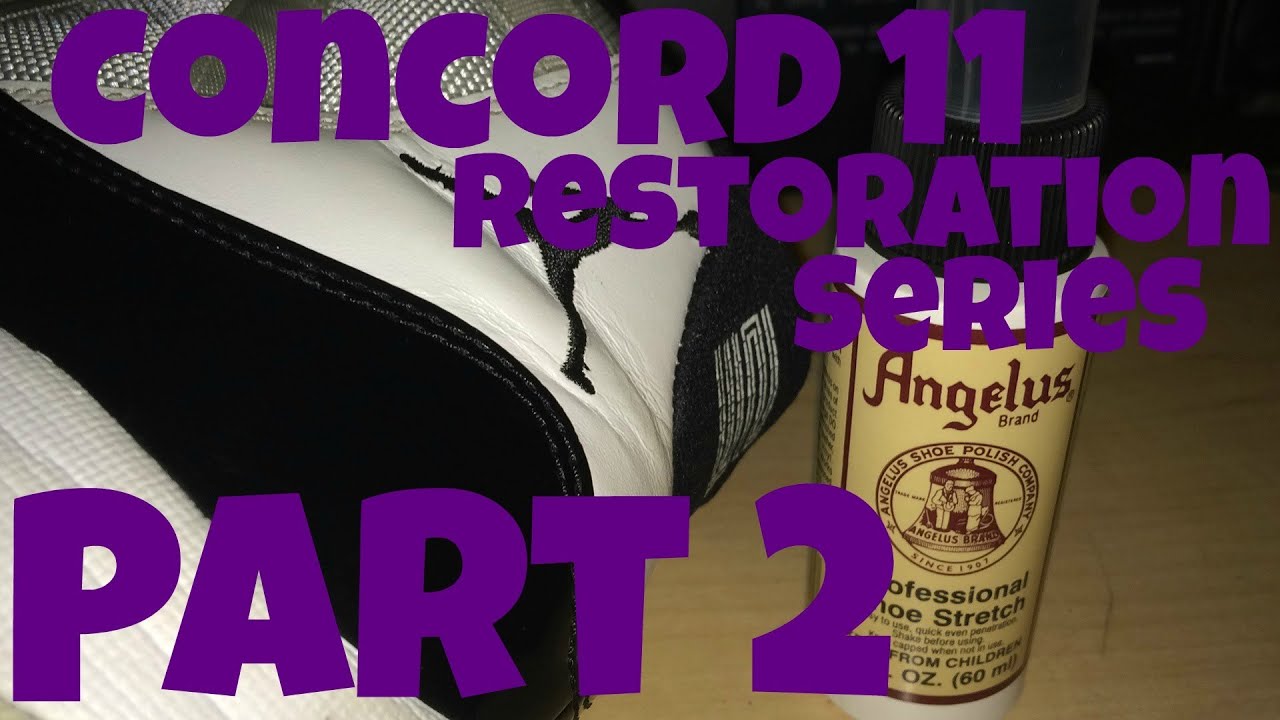 How To Get Rid of Creases on Air Jordan 11 High "Concord" - Restoration ...