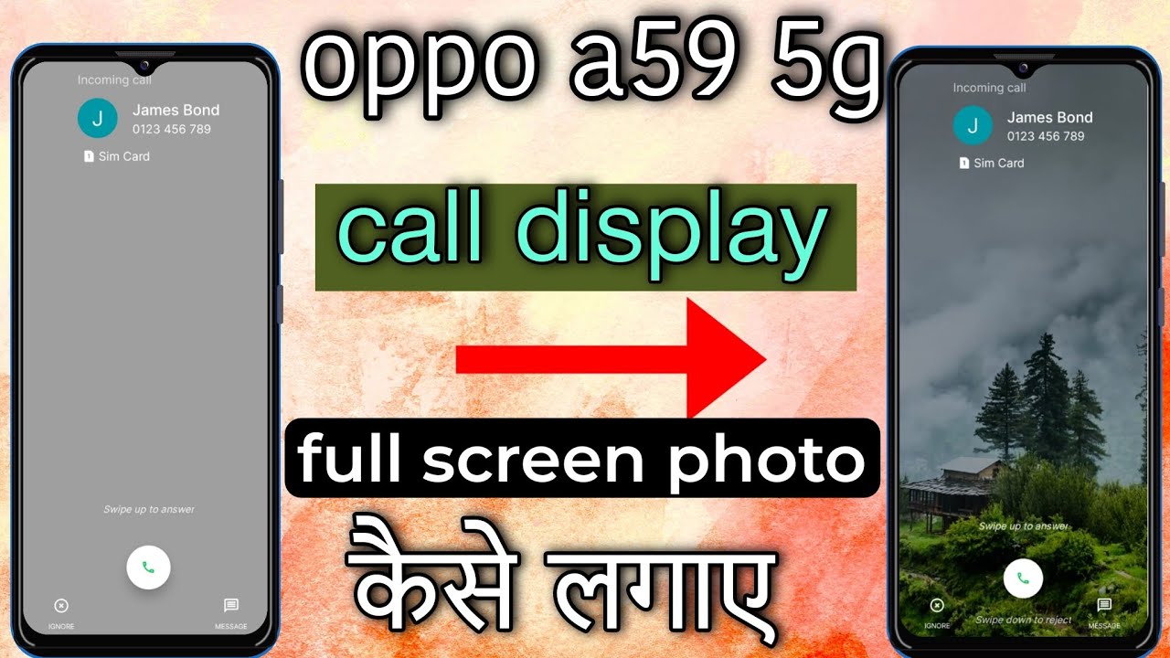 oppo a59 call display full screen photo kaise lagaye || oppo A59 call ...