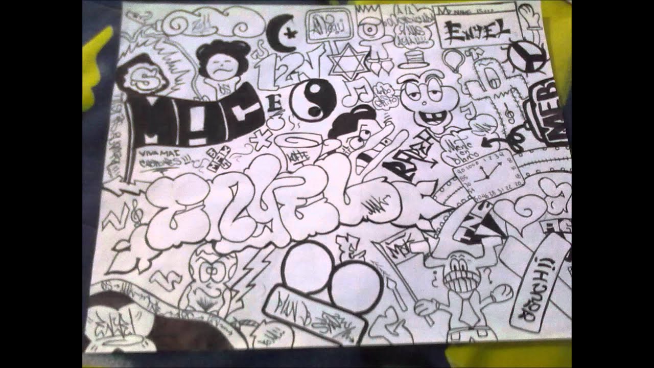 Bocetos de graffitis enyel mak - YouTube