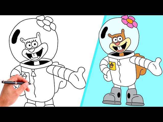 How To Draw Sandy From Spongebob