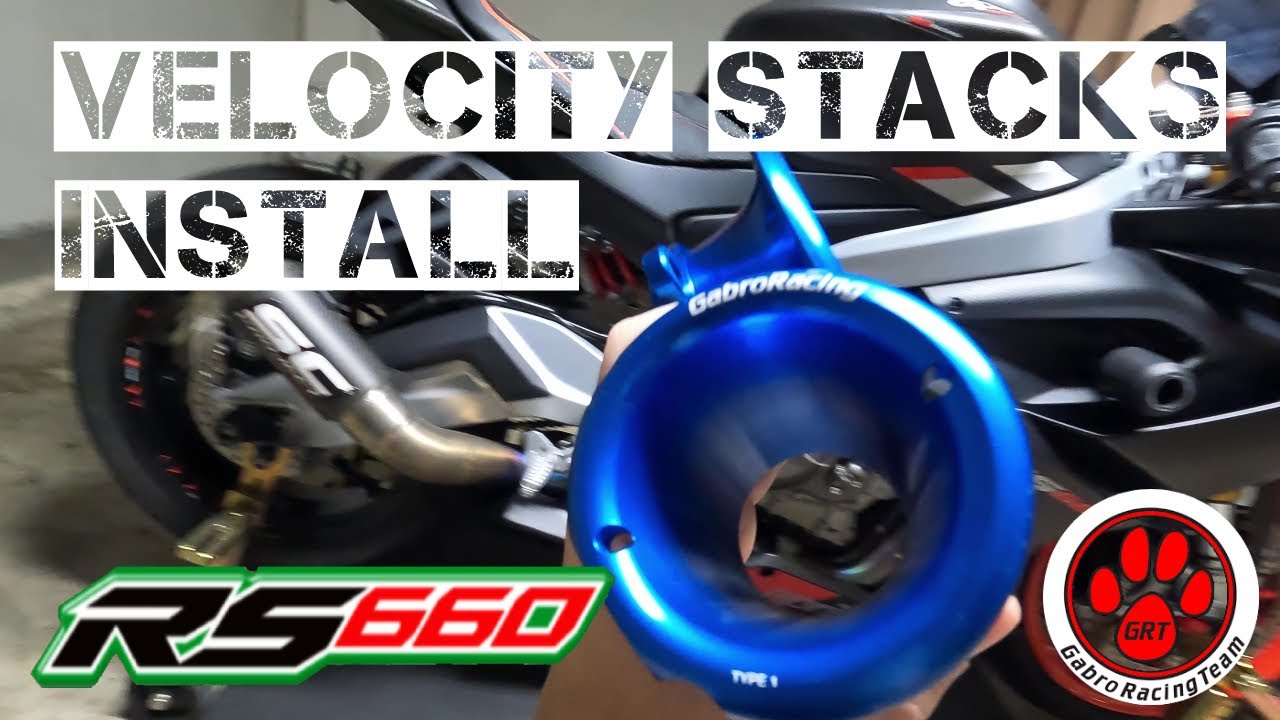 RS 660 | Velocity Stacks Gabro | Install - YouTube