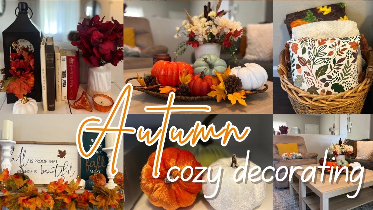 🍁COZY FALL DECORATE WITH ME | 2024 FALL DECORATING IDEAS | COZY FALL ...