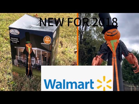 Gemmy 12ft Pumpkin scrooge inflatable review! - YouTube