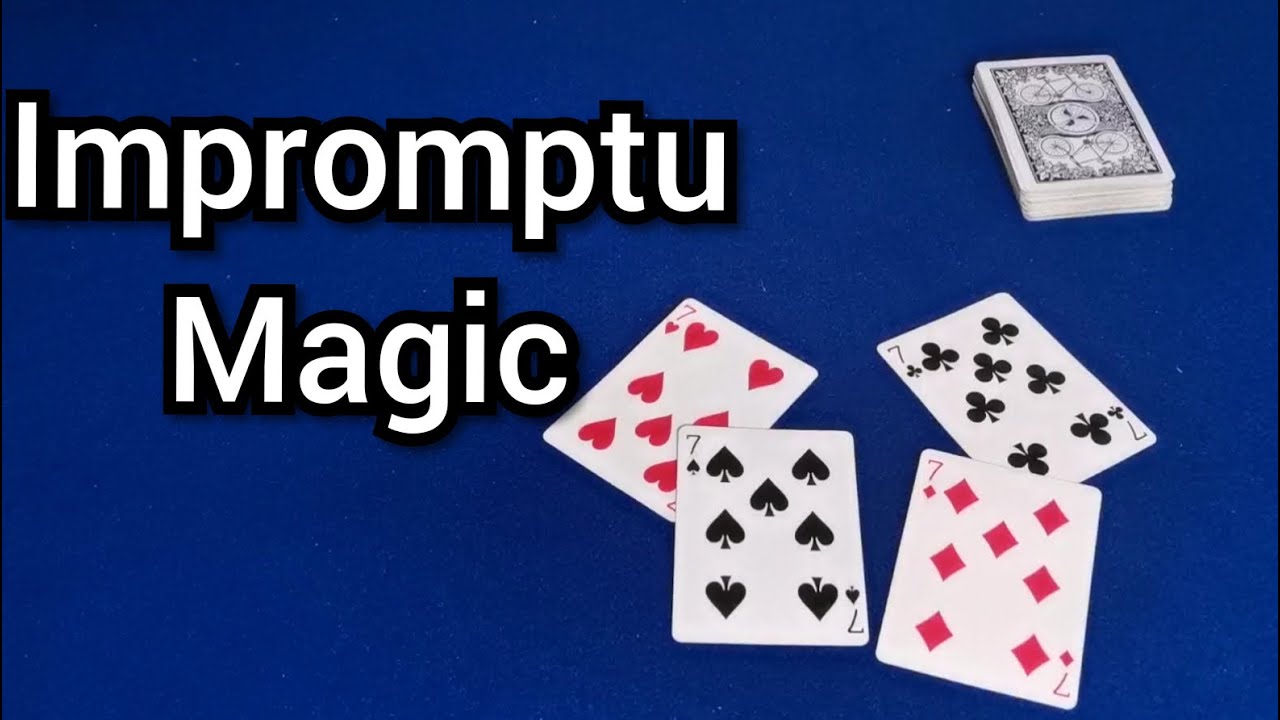 Great Impromptu Card Trick You Can Do Anywhere Any time. - YouTube