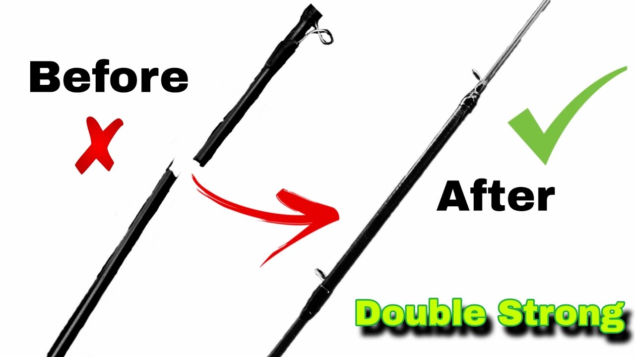 How to Repair Broken fishing rod | DIY | Easy and strong method| BC rod ...