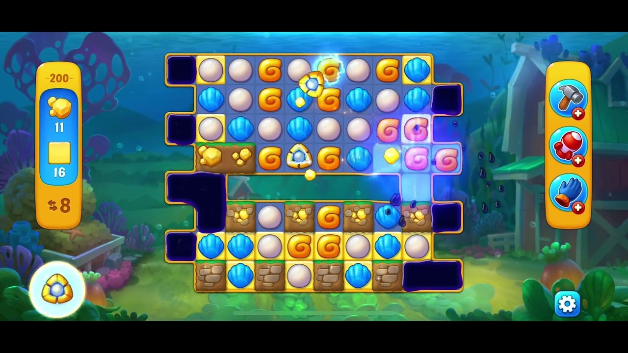 Fishdom lvl 200 (full complete of the level) - YouTube