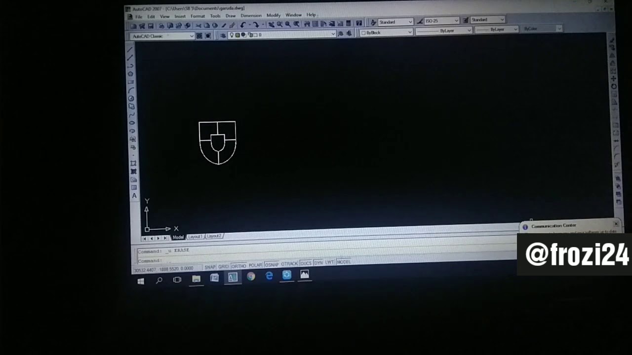 Auto Cad "BURUNG GARUDA" - YouTube