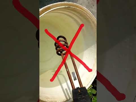 How to use water heater rod in plastic bucket #shorts