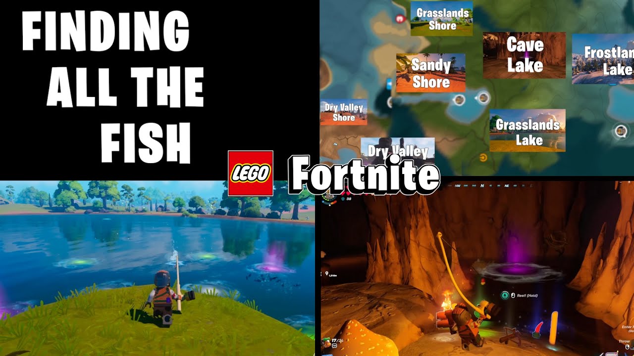 "Where to Find All The Different Fish" LEGO Fortnite V28.30 update ...