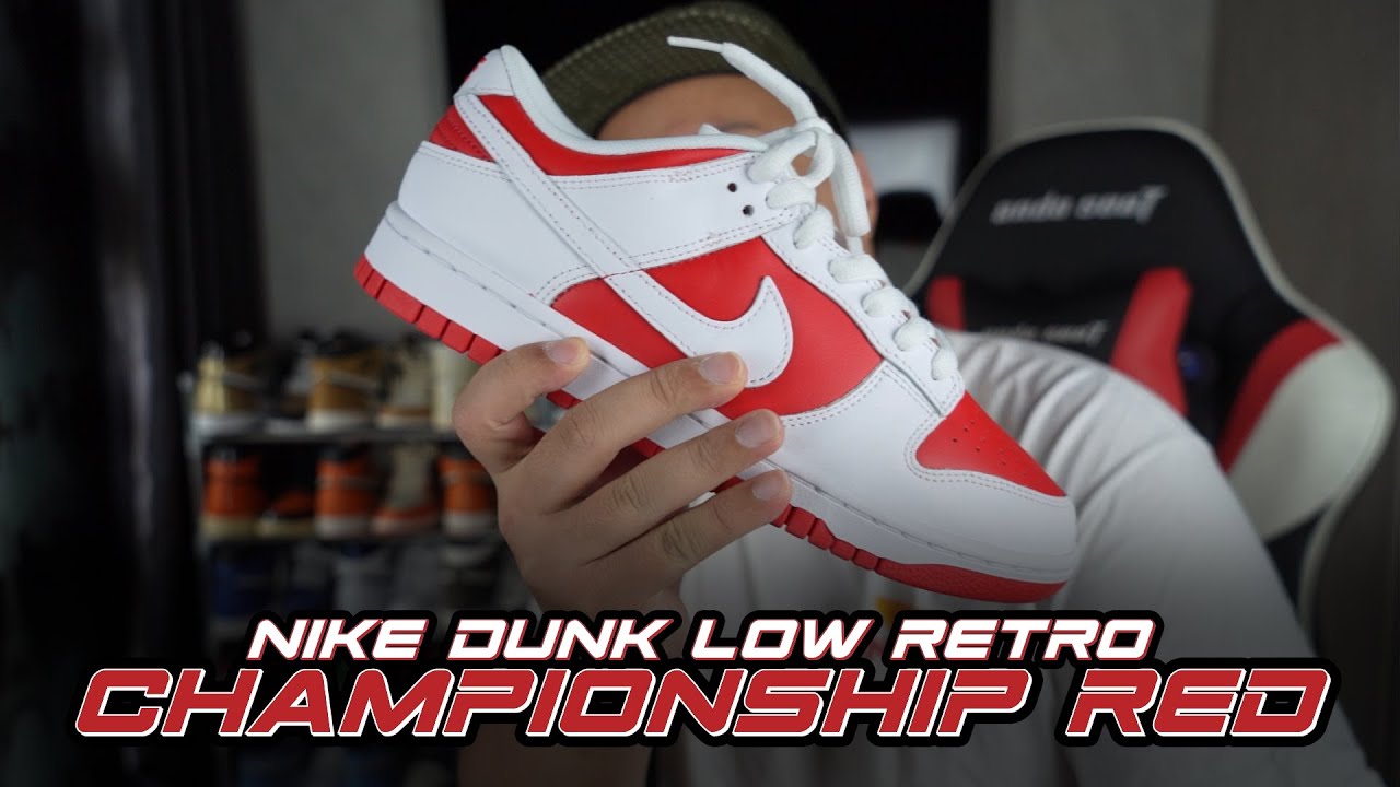 ARE THOSE THE REVERSE ST. JOHN DUNKS? Nike Dunk Low Retro "Championship ...