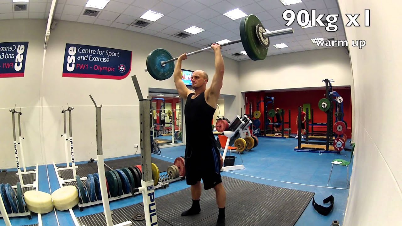 Front Squat + Shoulder Press (3s) (80kg x8 and 70kg x5) - YouTube