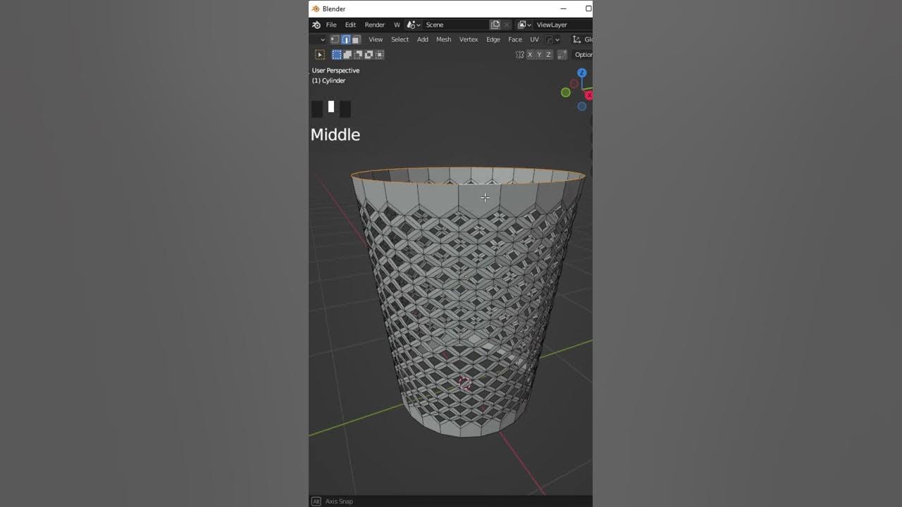 Blender Modeling - Complex shape | Trash Bin - Blender Tutorial - YouTube