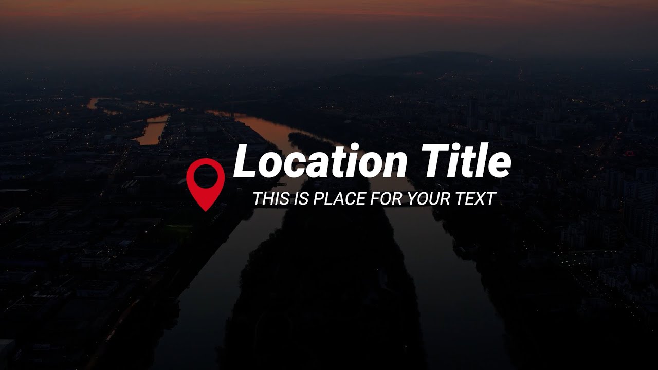 New Location Title Overlay | MOGRT - YouTube