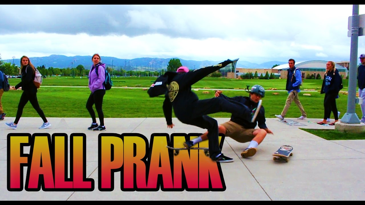 FALLING IN FRONT OF PEOPLE (SKATEBOARDING PRANK) - YouTube