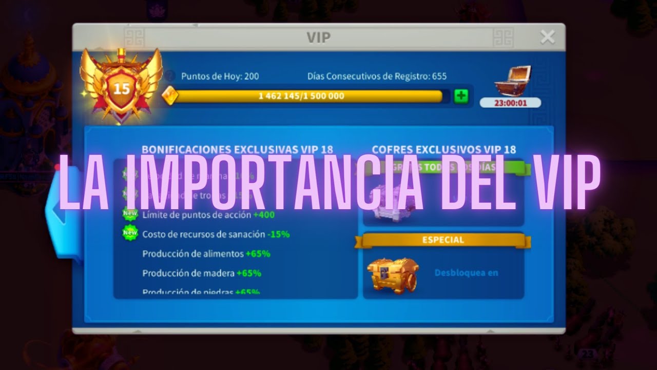 LA IMPORTANCIA DEL VIP - Rise of Kingdoms - YouTube