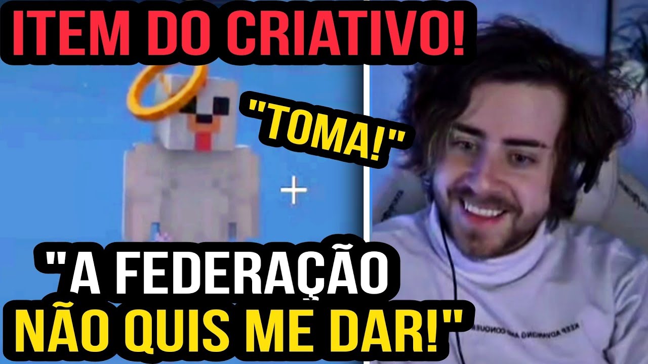 CELLBIT PEGANDO ITENS DO CRIATIVO COM O RUBIUS 😂 | MINECRAFT QSMP - YouTube