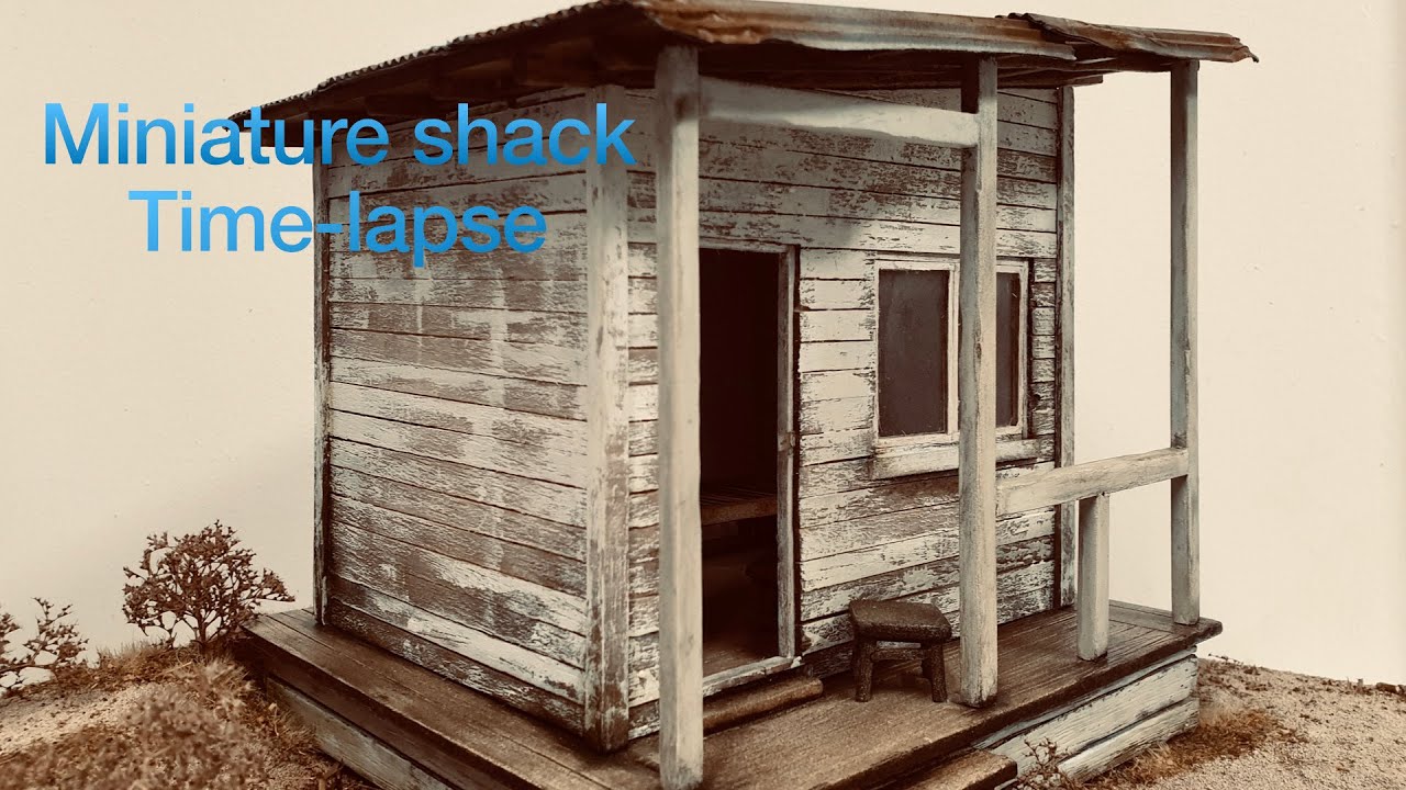 Miniature abandoned shack time-lapse - YouTube