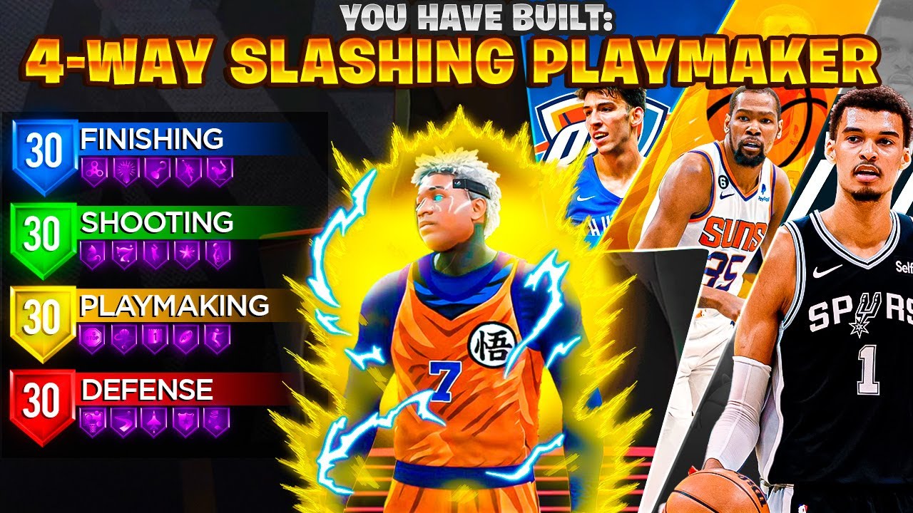 4-WAY SLASHING PLAYMAKER BUILD is the NEW BEST BUILD on NBA2K24(does ...