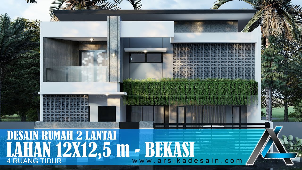 DESAIN RUMAH 12 X 12,5 METER I BEKASI - RUMAH MINIMALIS MODERN # ...