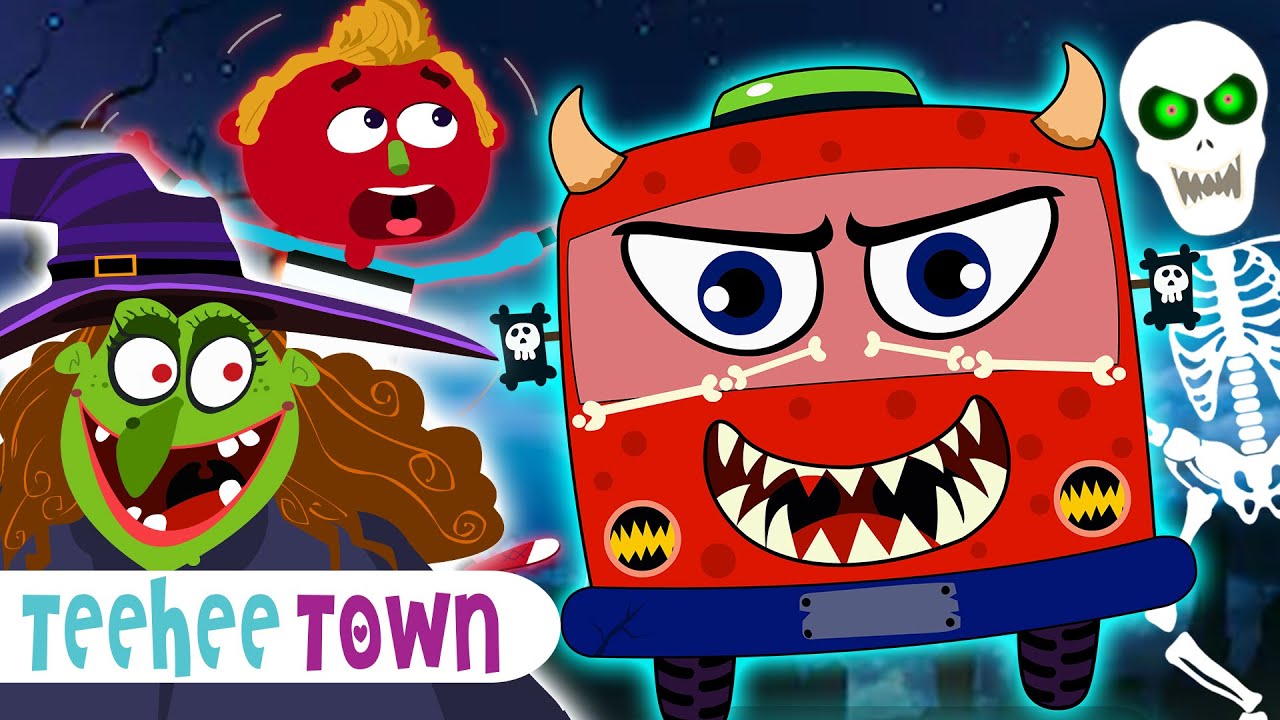 Midnight Magic On The Haunted Bus | Halloween Songs & Rhymes By Teehee ...